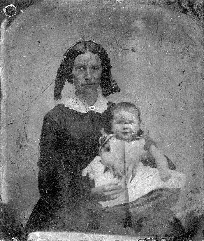 Sarah Jane Whitehead and Margaret Ann Boyle - 1860 Tintype photo